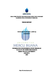 REAL-TIME TRAFFIC SIGN DETECTION USING YOLO AND DEEP LEARNING FOR AUTONOMOUS VEHICLES. - UMB ...